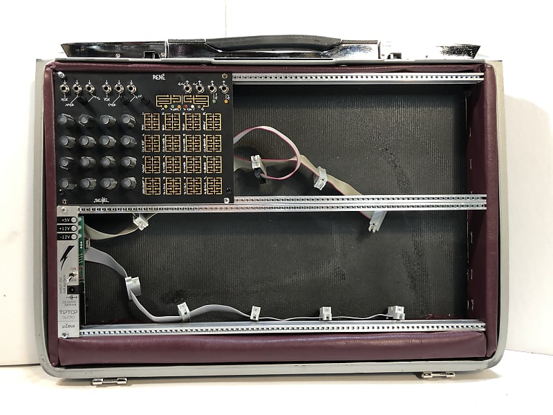 Eurorack Suitcase (84hp X 2) vintage briefcase turned into a | Reverb