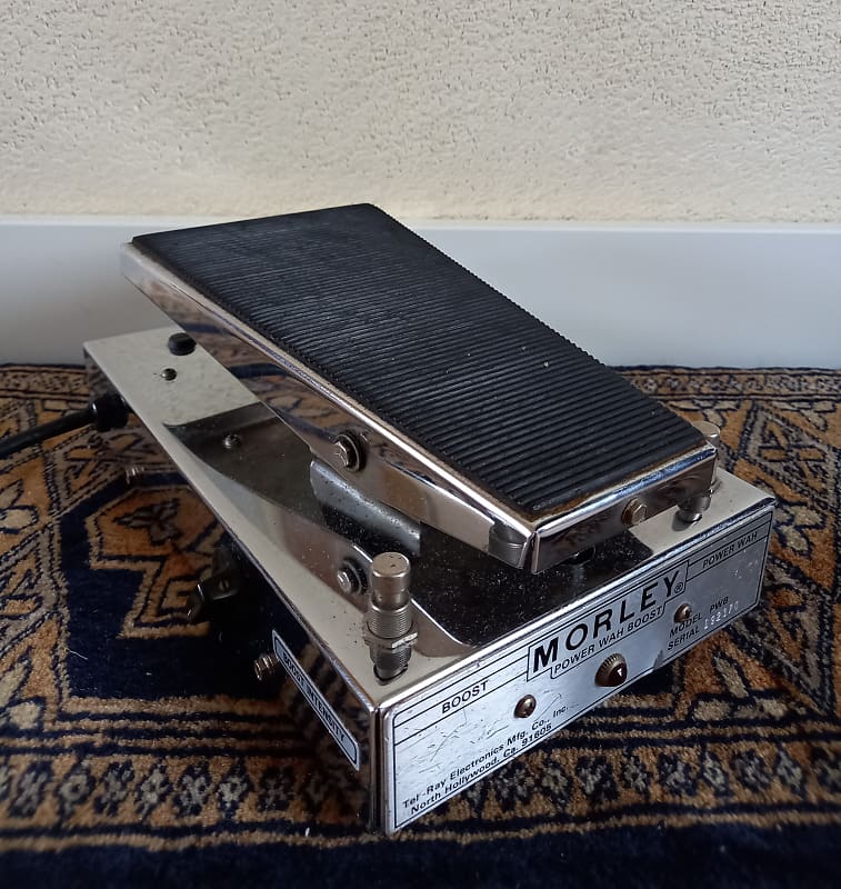 Vintage Morley Power Wah Boost PWB 1970s effect - Chrome | Reverb