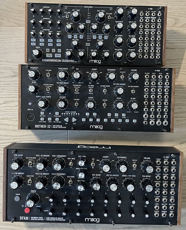 Moog DFAM, Subharmonicon, and Mother 32 | Reverb