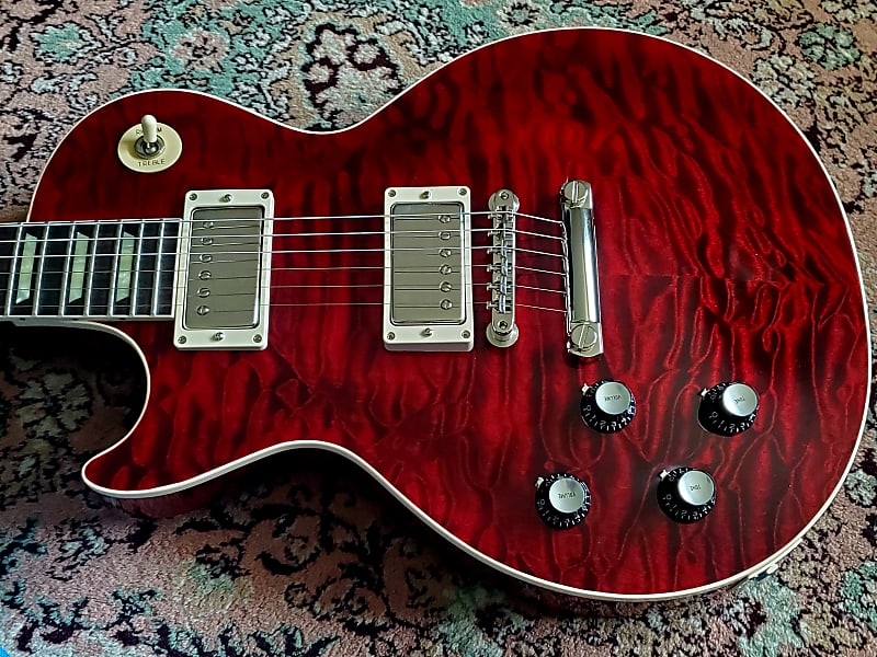 Left Handed 2024 R9, 5A Quilt Top, Cherry Stain, Mint with | Reverb