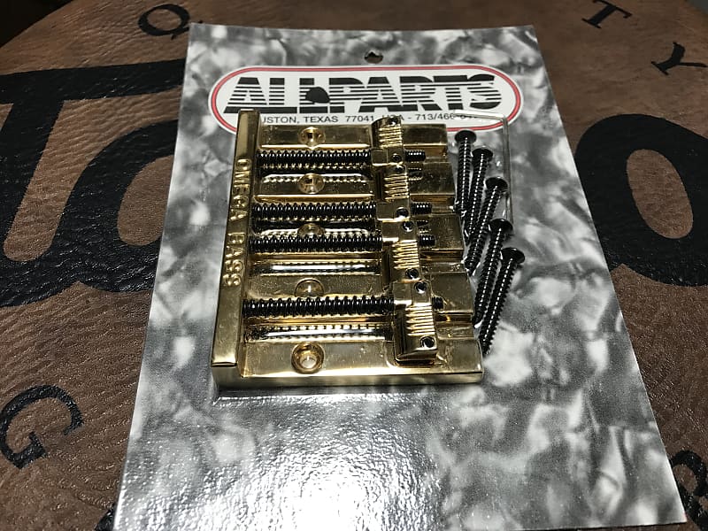 Allparts BB 3351-002 Omega 4 string bass bridge grooved - | Reverb