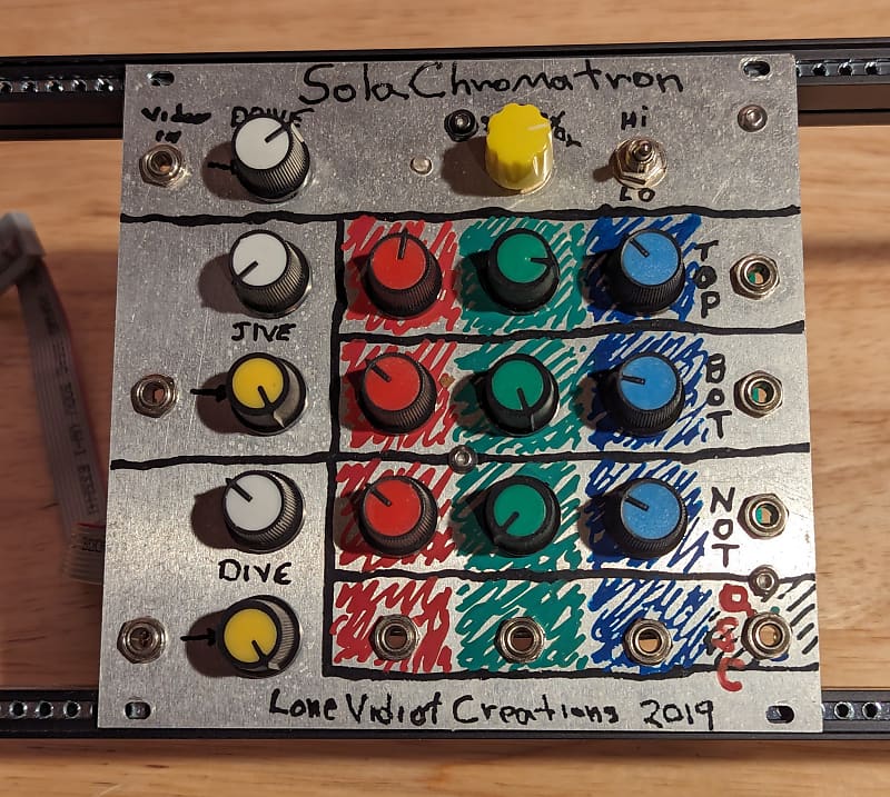 Lone Vidiot Solachromatron video synth module | Reverb