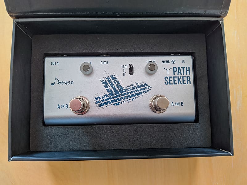Donner Path Seeker ABY Splitter Pedal EC1218 2020 Aluminium | Reverb