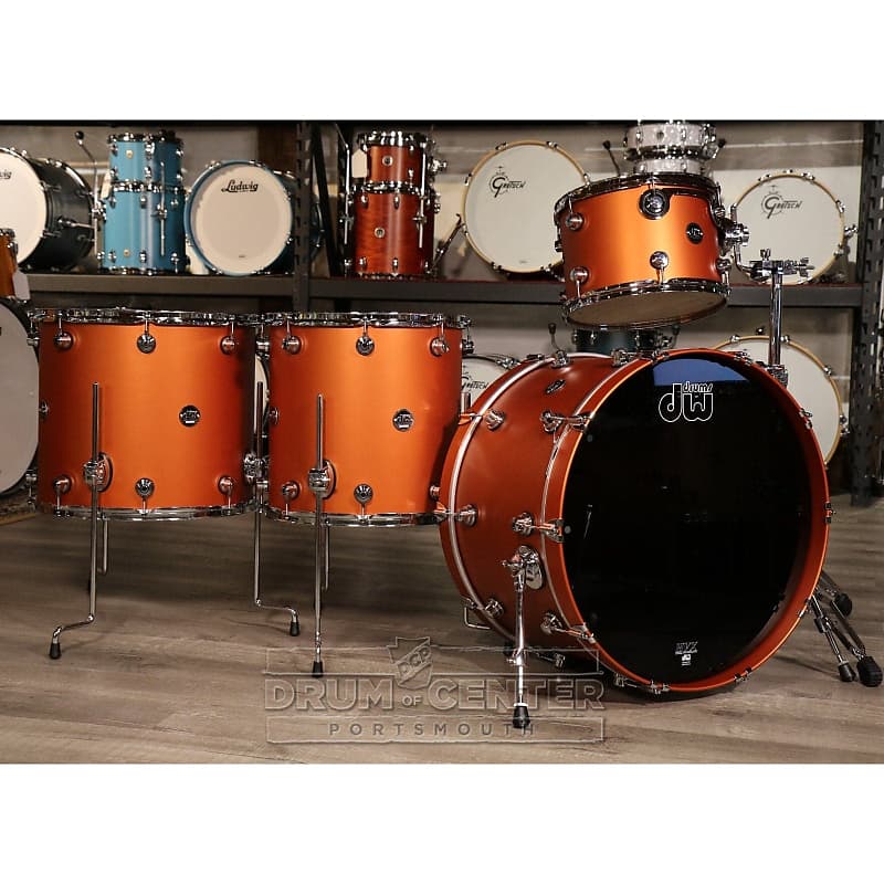 DW Performance 4pc Drum Set 24/13/16/18 Hard Satin American | Reverb
