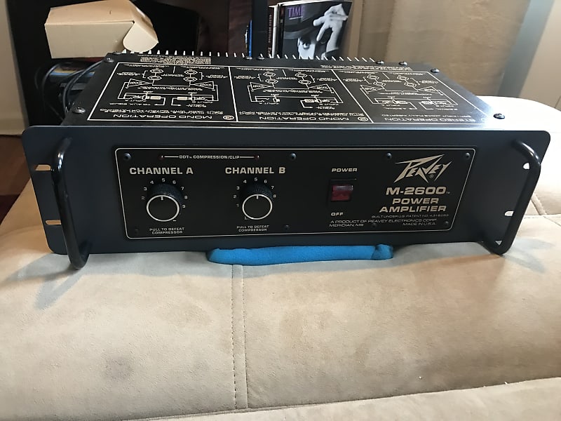 Peavey M-2600 Stereo Power Amplifier Rack Mount, Excellent | Reverb
