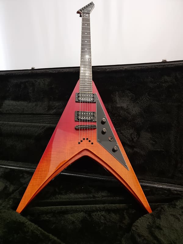 2006 ESP LTD DV8-R Dave Mustaine Signature Tequila Sunrise 1 | Reverb