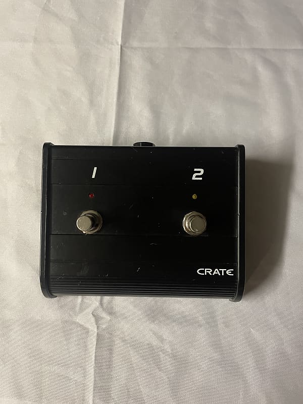Crate 2 Button Foot Switch 1990s Black Metal | Reverb
