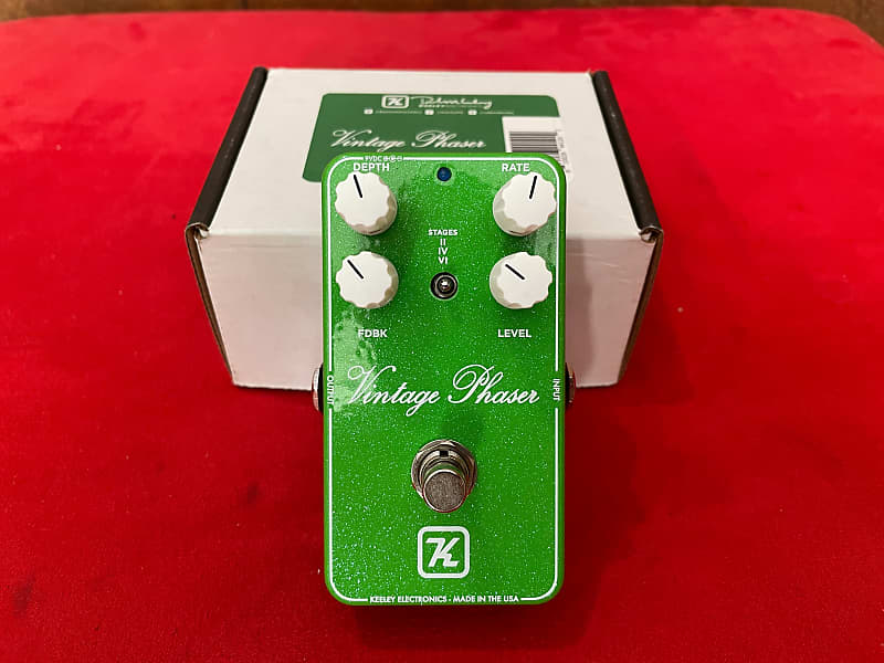 Keeley Vintager Phaser Green Custom Shop LTD | Reverb