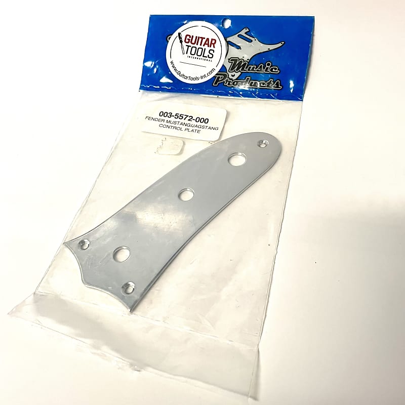 WD Music Fender Mustang/Jagstang Control Plate Chrome | Reverb