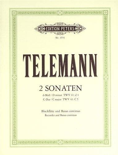 Telemann - 2 Sonatas (Treble Recorder) | Reverb
