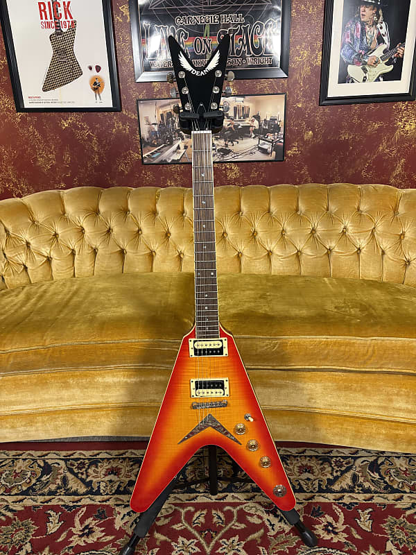 Dean V79 - Cherry Sunburst | Reverb