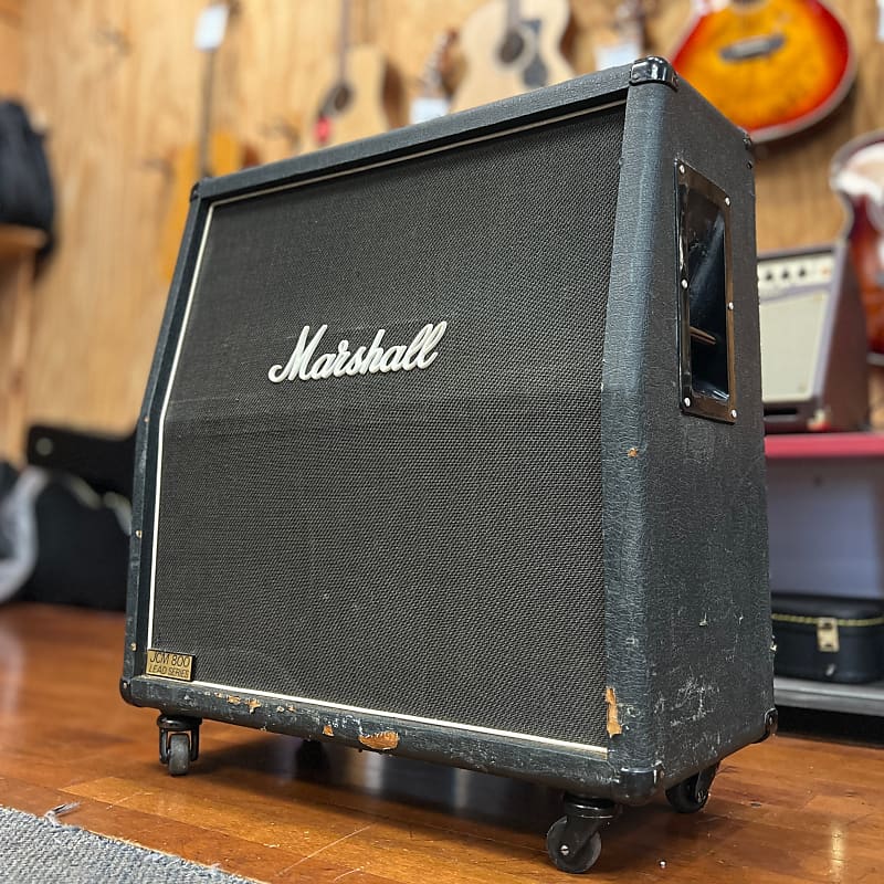 VINTAGE Marshall 1982A Slant 412 Cabinet 400W 16 Ohm | Reverb