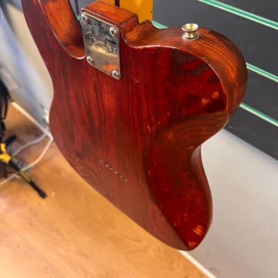 Fender Modern Player Telecaster Plus Refinished Red Stain | Reverb
