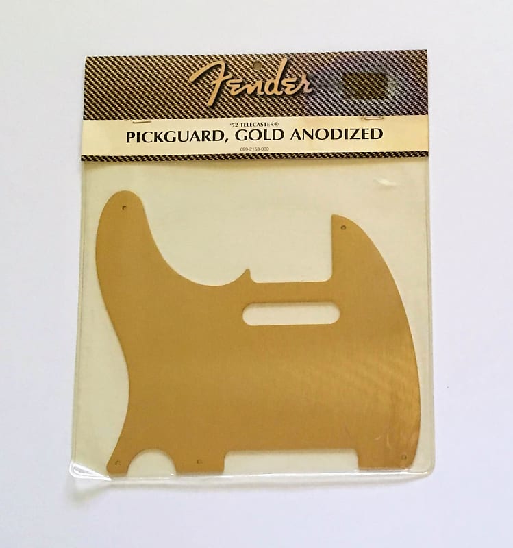 Fender '52 Telecaster 5-Hole Pickguard Gold Anodized | Reverb