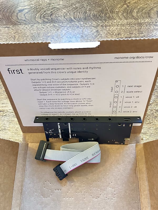 Monome Crow 2023 - black | Reverb