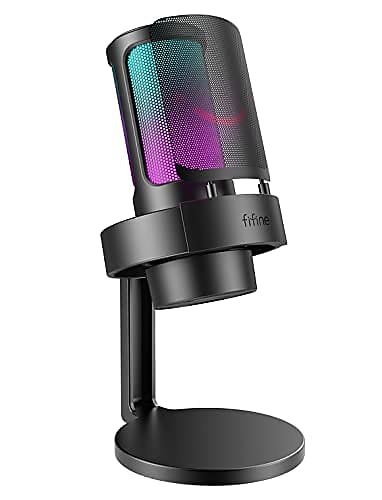 FIFINE USB Microphone PC, Gaming Microphone for Streaming | Reverb