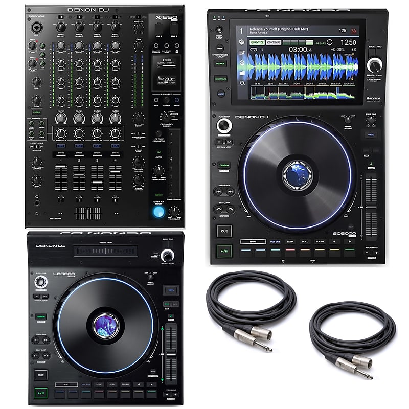 Denon DJ X1850 Prime Mixer Bundle w/ SC6000 Player, LC6000 | Reverb
