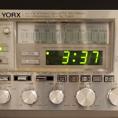 Yorx Rare Vintage Yorx R5285 AM-FM Stereo Cassette Recorder | Reverb