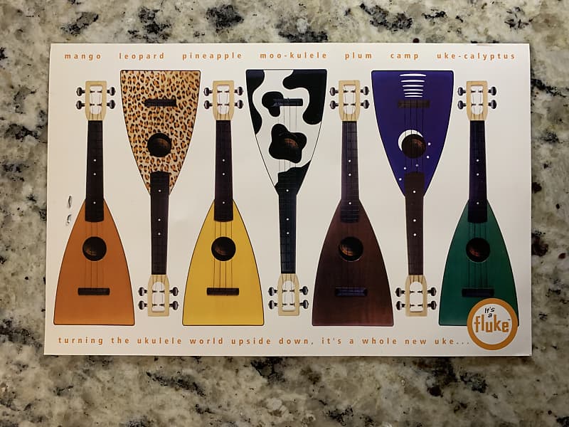 Fluke Ukulele Flyer Card Uke | Reverb
