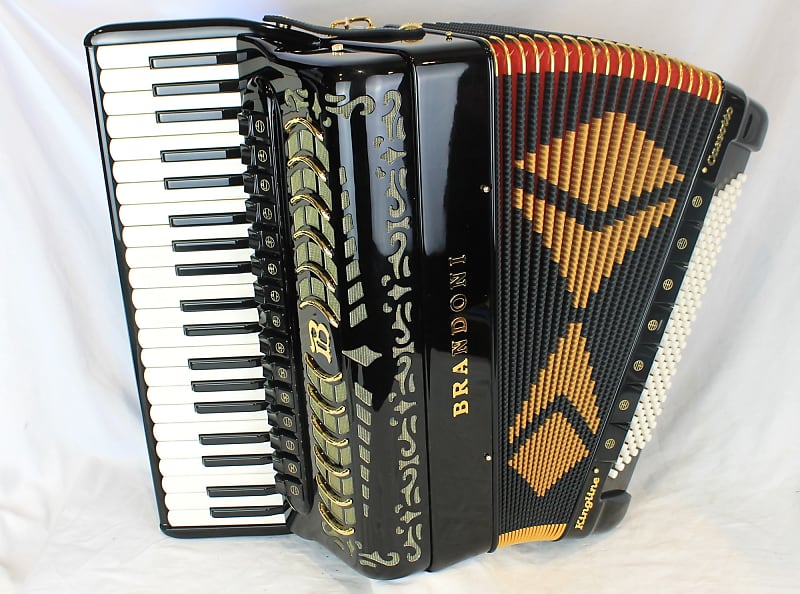 NEW Black Brandoni 148C Classic Kingline Casotto Piano | Reverb