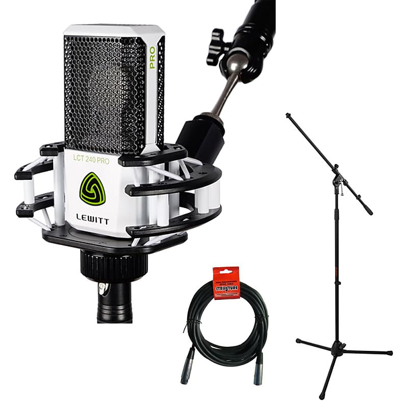 Lewitt LCT-240 Pro Condenser Mic Value Pack with Shockmount | Reverb