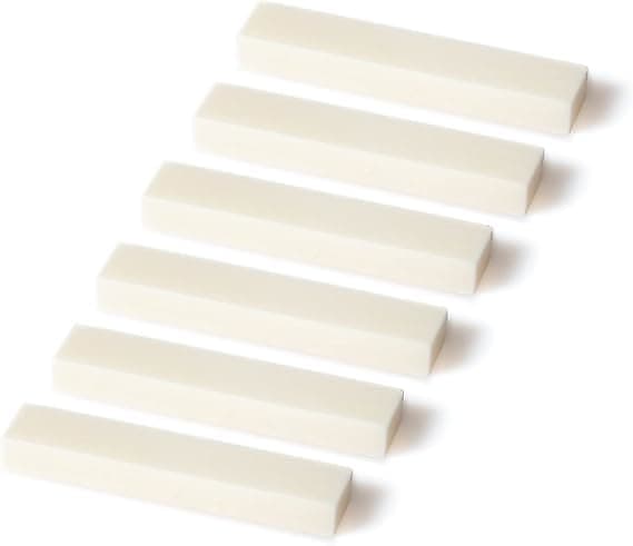 6Pcs Guitar Bone Nuts, Blank Guitar Bridge Saddle and Nut, | Reverb