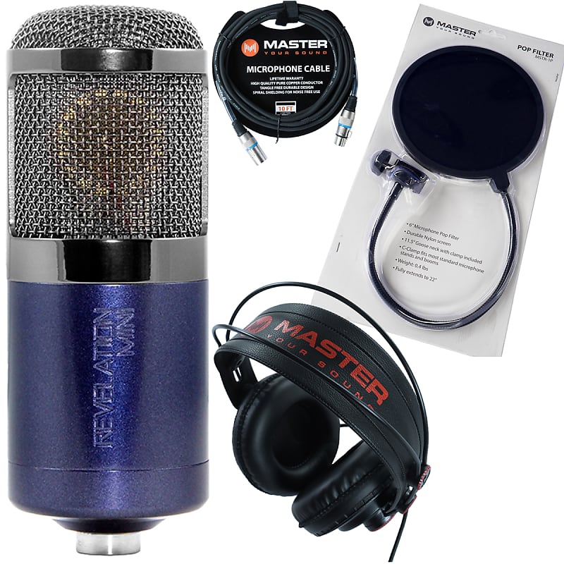 MXL Revelation Mini FET Condenser Microphone w/ Headphones, | Reverb
