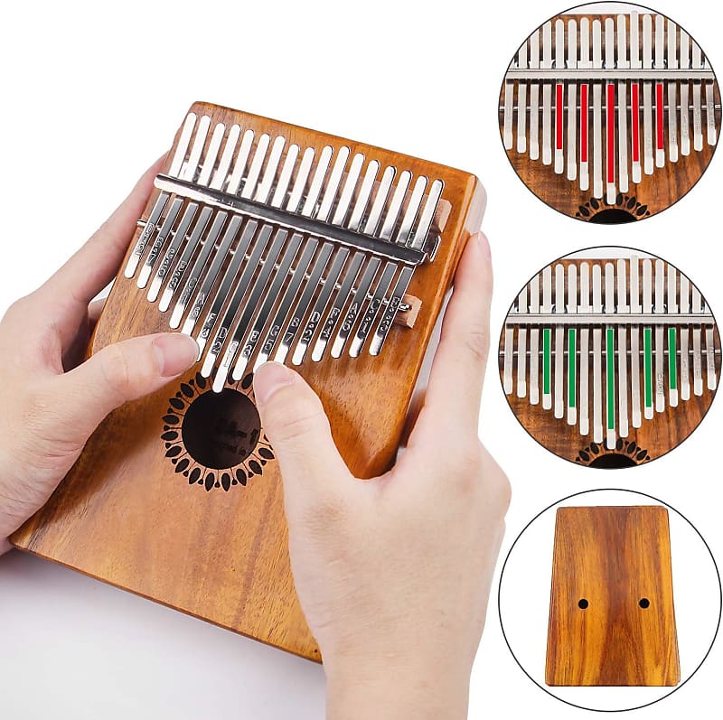 Kalimba Thumb Piano 17 Keys, Portable Mbira Finger Piano | Reverb