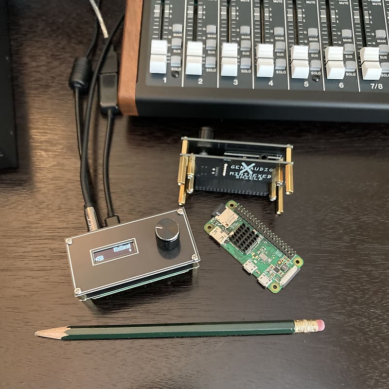 MiniDEXED Shield for Pi ZERO2 = TX816 TX802 or 8 DX7 FM | Reverb