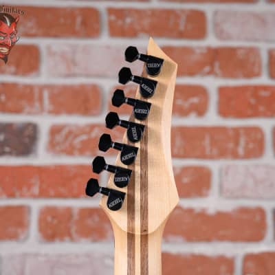 Kiesel Aries 7-String 5A Flame Maple Top Deep Knight Blue | Reverb