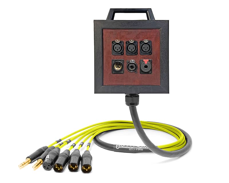 6-Channel Wooden Studio Wall Box / Stage Box | Mogami 2932 & | Reverb