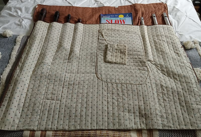 Homemade 10-Slot Recorder/Whistle Roll | Reverb