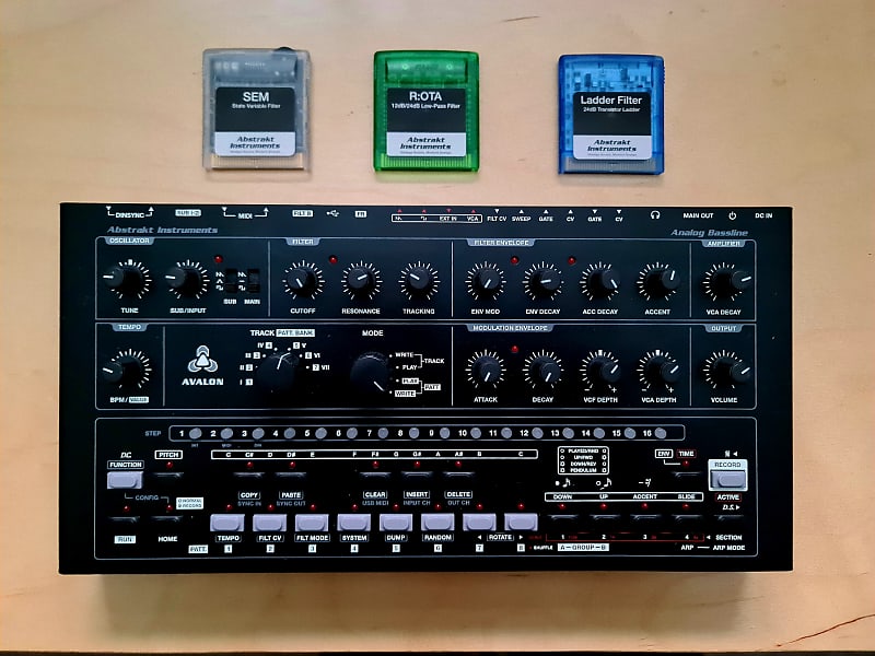Abstrakt Instruments Avalon Bassline w/ Filter Cards 303 | Reverb