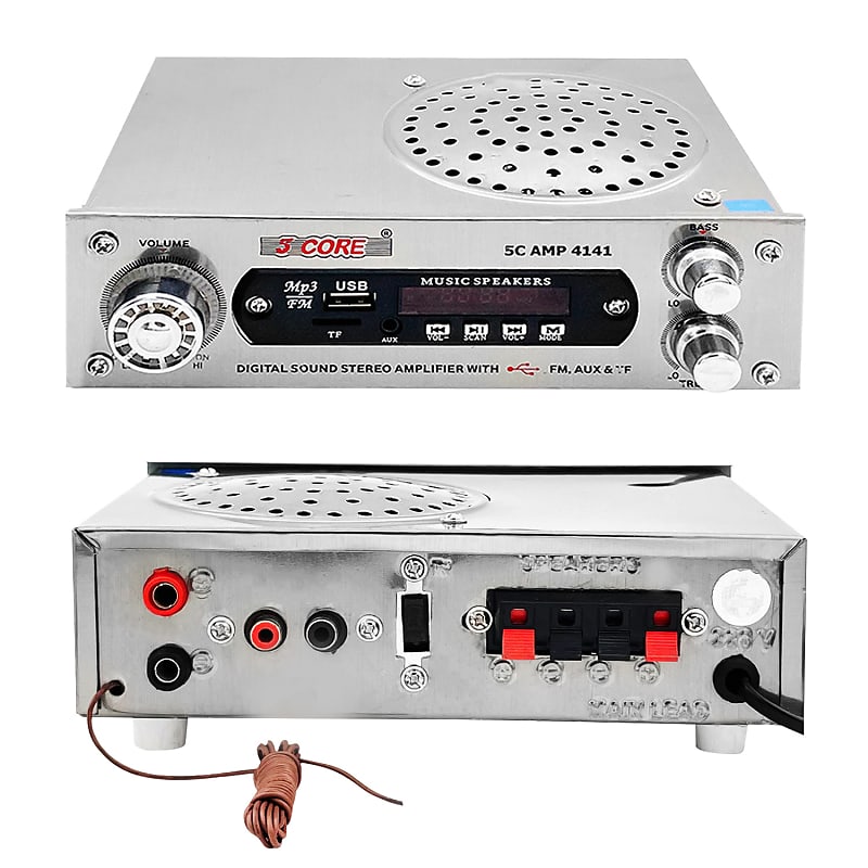 5Core Amplifier Home Audio 400W in-Built Speaker Mini Stereo | Reverb