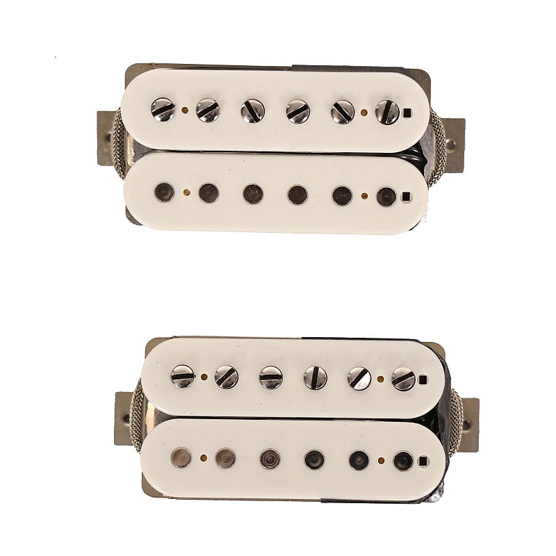 OX4 Rollin' Man Peter Green Humbucker Pickup Set Aged White | Reverb