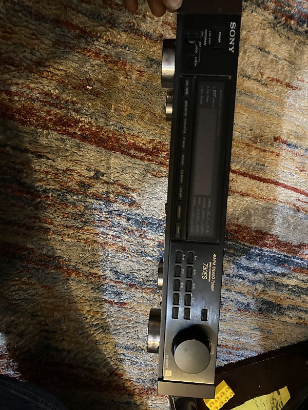Sony am fm stereo tuner 730 ES 1989 - Black Cherry Wood | Reverb