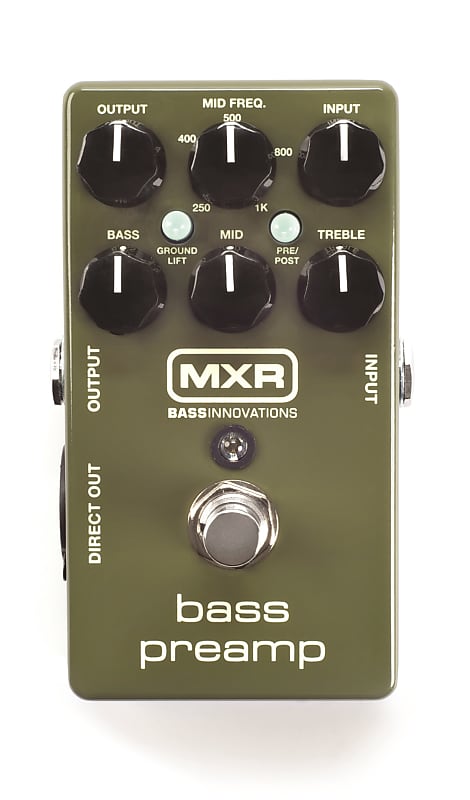 Used MXR M81 Bass PreAmp Bass Guitar Effects Pedal Pre Amp | Reverb