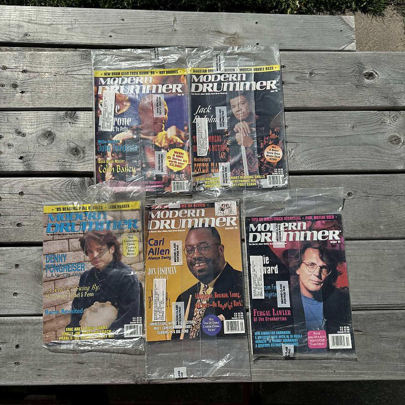 Lot Modern Drummer Magazine 90’s | Reverb