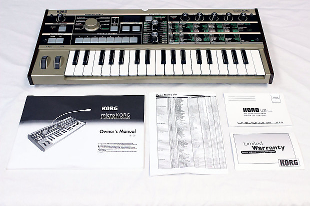 Korg microKORG Analog Modeling Synthesizer with Vocoder Mic | Reverb