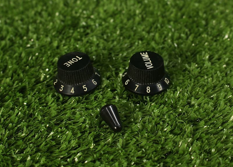 Ibanez Knobs Colored Replacement with Switch Tip - Black | Reverb