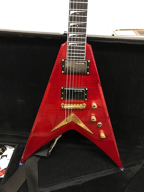 DEAN VMNT - trans red/gold hardware DAVE mustaine | Reverb