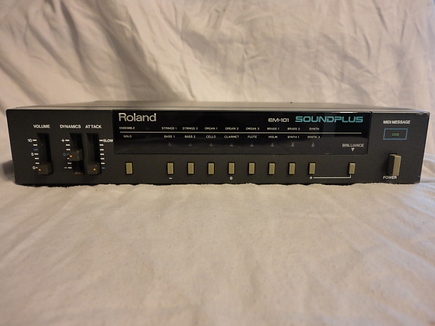 Roland Sound Plus EM-101 1980s Rare Analog 8 Voice MIDI Sound | Reverb
