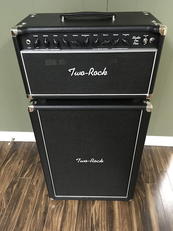Two Rock Studio Pro Plus 35 black and 2X12 vertical cab | Reverb
