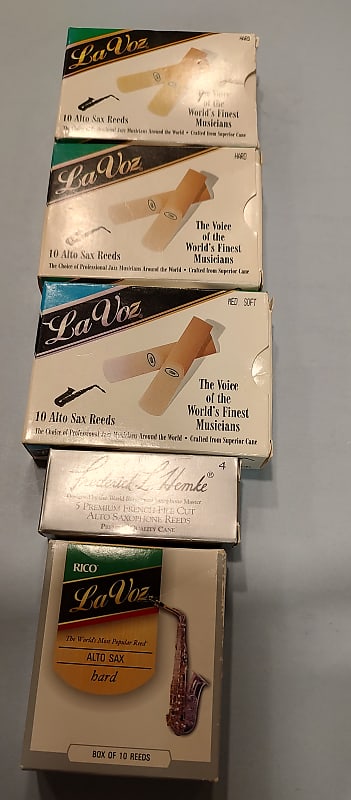 Various LaVaz and Hemke Alto Sax Reed Lot of 24 Reeds | Reverb