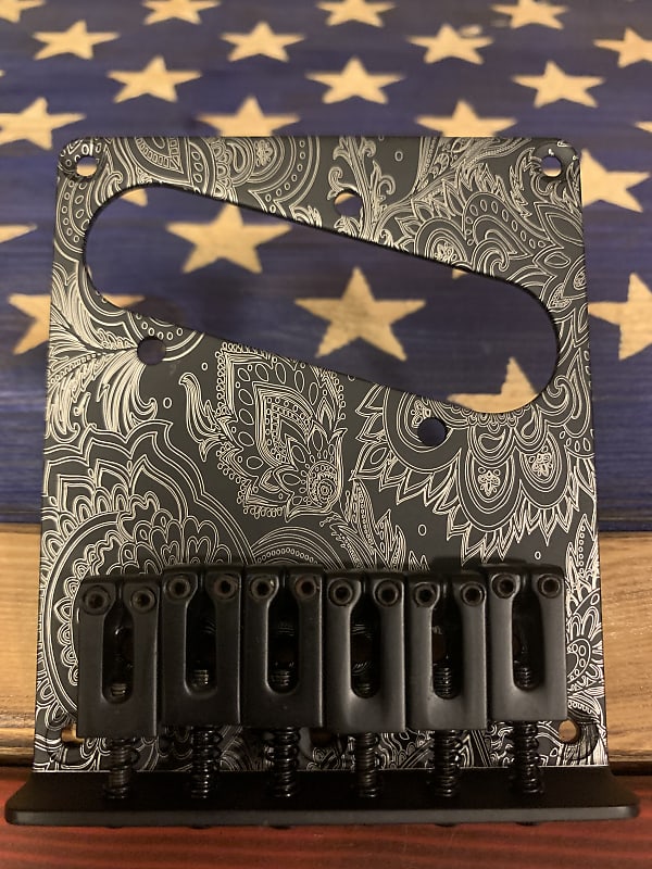 Tele- Style Laser Engraved Bridge Assembly | Reverb