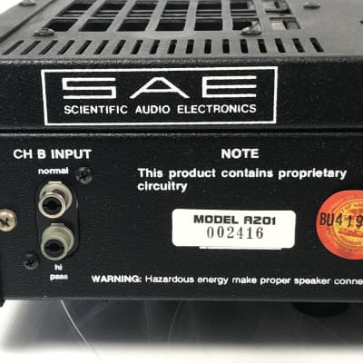 Vintage SAE A201 Dual High Resolution Power Rackmount | Reverb