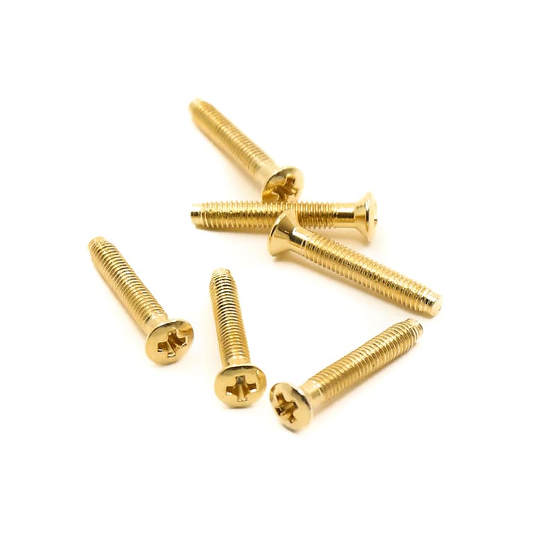 MannMade USA Tuner Button Screw, Long - Gold | Reverb
