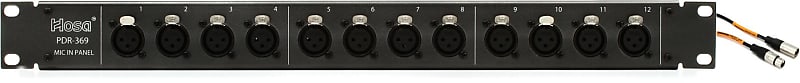 Hosa PDR-369 12-point XLR Balanced Patchbay Bundle with Pro | Reverb