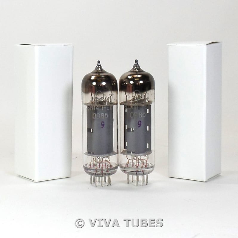 NOS Ip Matched Pair Soviet Military 6P14P-EV = 7189 6BQ5 EL84 | Reverb