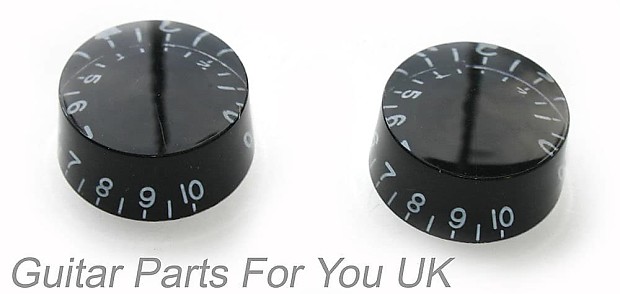 Black Lp Volume And Tone Speed Knob Set Of 2 New Uk Stock | Reverb UK